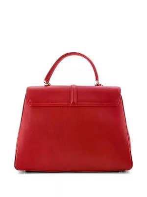 Celine 16 Top Handle Bag Grained Calfskin Medium - Red