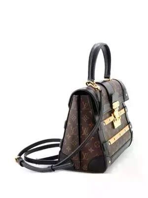 LOUIS VUITTON Trianon Handbag Monogram Canvas Pm - Brown