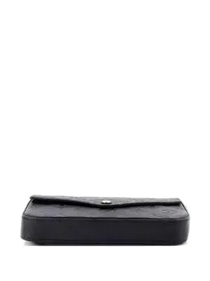 LOUIS VUITTON Felicie Pochette Monogram Empreinte Leather - Black