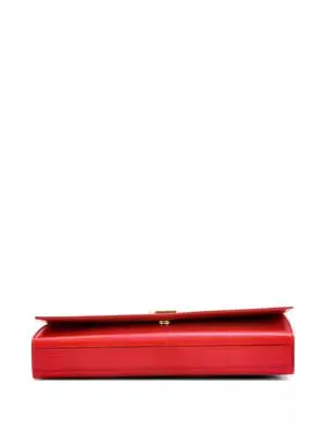 Saint Laurent Classic Monogram Long Clutch Bag - Red
