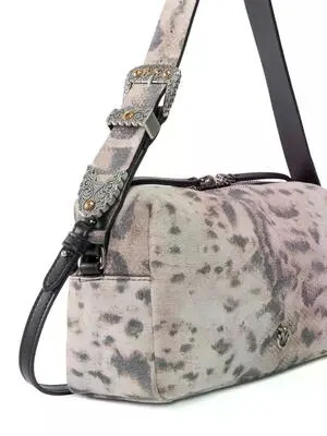 Pinko Python-print Shoulder Bag - Neutrals