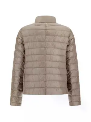 Herno Scarf-detail Puffer Jacket - Grey