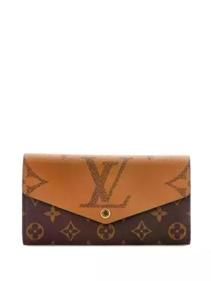 LOUIS VUITTON Sarah Wallet Nm Reverse Monogram Giant And Monogram Canvas Small Wallets