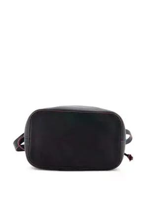 LOUIS VUITTON Lockme Leather Bucket Bag - Black