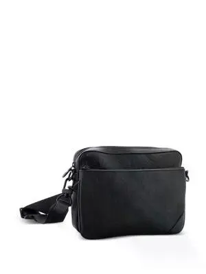 LOUIS VUITTON Trio Messenger Bag Monogram Shadow Leather - Black