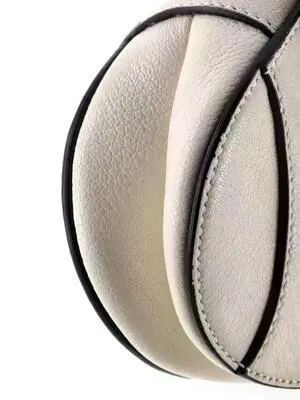 Dior Saddle Handbag With Strap Leather Micro Shoulder Bag - White