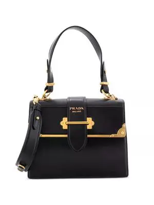 Prada Cahier Convertible City Calf And Saffiano Medium Shoulder Bag