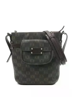 Loewe 2000s Anagram Shoulder Bag - Grey