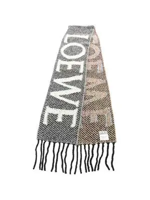 Loewe 2010s Logo Scarf - Grey