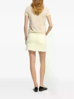 BARRIE Logo Cashmere T-shirt - Neutrals