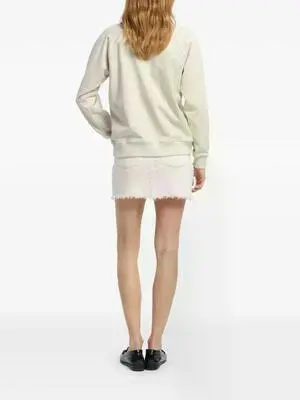 BARRIE Logo Patch Crew Neck Sweatshirt - Grey