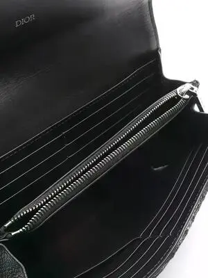 Dior Oblique-monogram-pattern Wallet - Grey