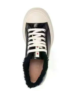 Marni Almond-toe Lace-up Sneakers