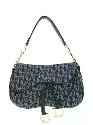 Dior 2003 Double Saddle Trotter Handbag - Blue