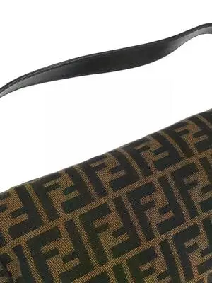 Fendi 2000 Baguette Zucca Handbag - Brown