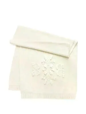 BARRIE 3d-logo Cashmere Scarf - Neutrals