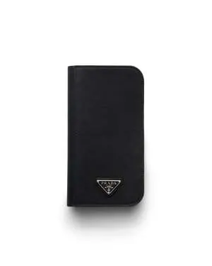 Prada Saffiano Leather Case For Iphone 17 Pro Max - Black