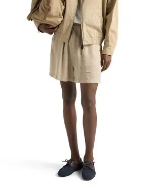Prada Aged Canvas And Leather Boat Shoes - Blue