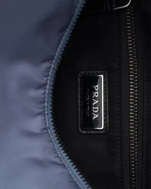 Prada Re-nylon And Leather Bag - Blue