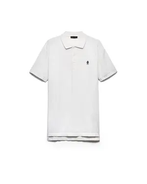 Prada Garment-dyed Cotton Polo Hirt - Neutral
