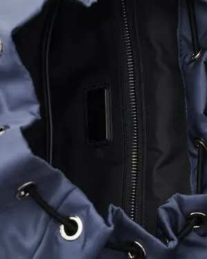 Prada Re-nylon And Leather Backpack - Blue