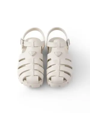 Prada Fisher Sandals - Neutral