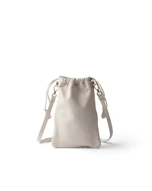 Prada Nappa Leather Pouch - Neutral