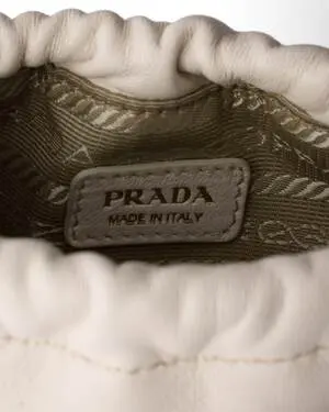 Prada Nappa Leather Pouch - Neutral