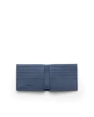 Prada Saffiano Leather Wallet - Blue