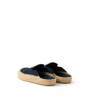 Prada Suede Mules - Blue