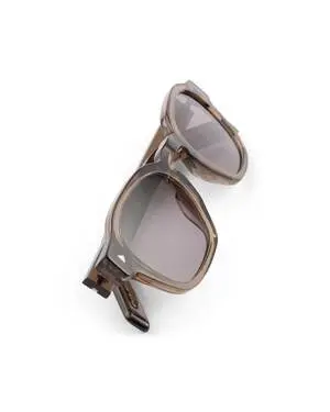 Prada Sunglasses With Iconic Metal Plaque - Lenses