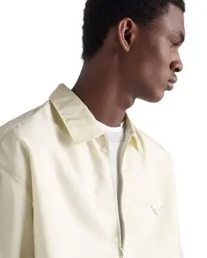Prada Short-sleeved Re-nylon Zip-up Shirt