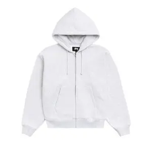 StÜssy Basic Diamond Zip Hoodie - Grey