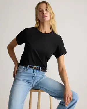 Quince Boxy Crewneck T-shirt