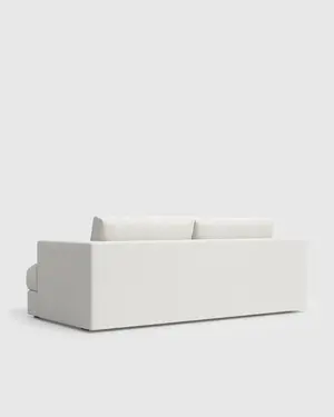 Quince Sierra Curved Arm Sofa In Performance Boucl - Fern