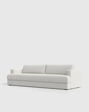 Quince Sierra Curved Arm Sofa In Performance Boucl - Fern