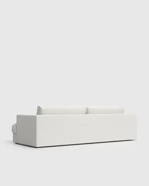 Quince Sierra Curved Arm Sofa In Performance Boucl - Fern