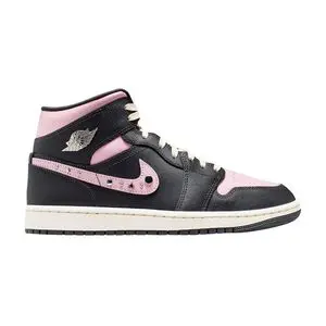 JORDAN 1 Mid Se "iced Carmine" Sneakers - Black