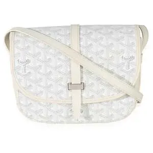 Goyard Goyardine Canvas Belvedere II PM White