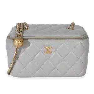 CHANEL Quilted Lambskin Vanity Case