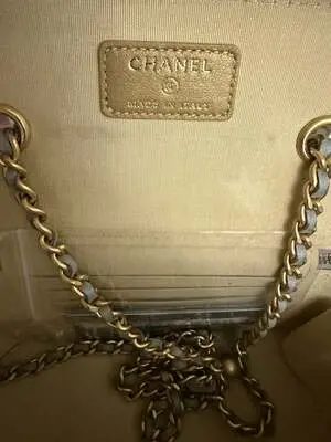 Chanel Quilted Lambskin Vanity Case - Gray