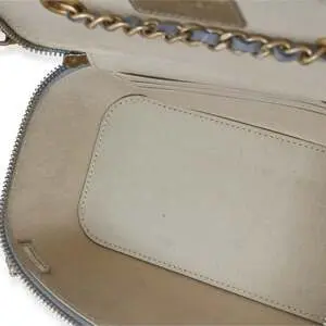 Chanel Quilted Lambskin Vanity Case - Gray