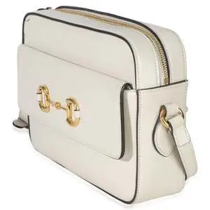Gucci 1955 Horsebit Shoulder Bag - White