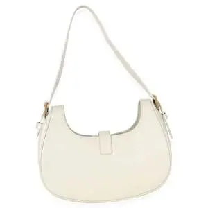 Saint Laurent Cream Le Fermoir Hobo
