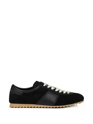 Sandro Leather And Suede Low-top Sneakers - Black