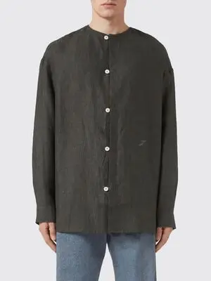 Jacquemus Linen Casual Shirt - Grey