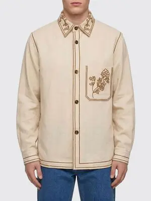 Isabel Marant Étoile Embroidered Floral Cotton Overshirt - Beige