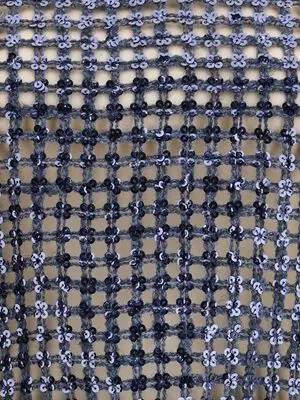 Brunello Cucinelli Sequined Silk And Linen Knit Polo - Blue