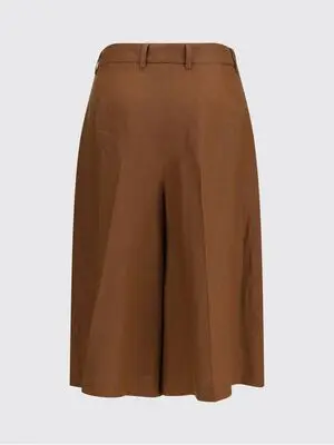 LARDINI Viscose Blend Tailored Shorts - Brown