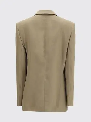 Giorgio Armani Single-breasted Linen Blazer - Grey
